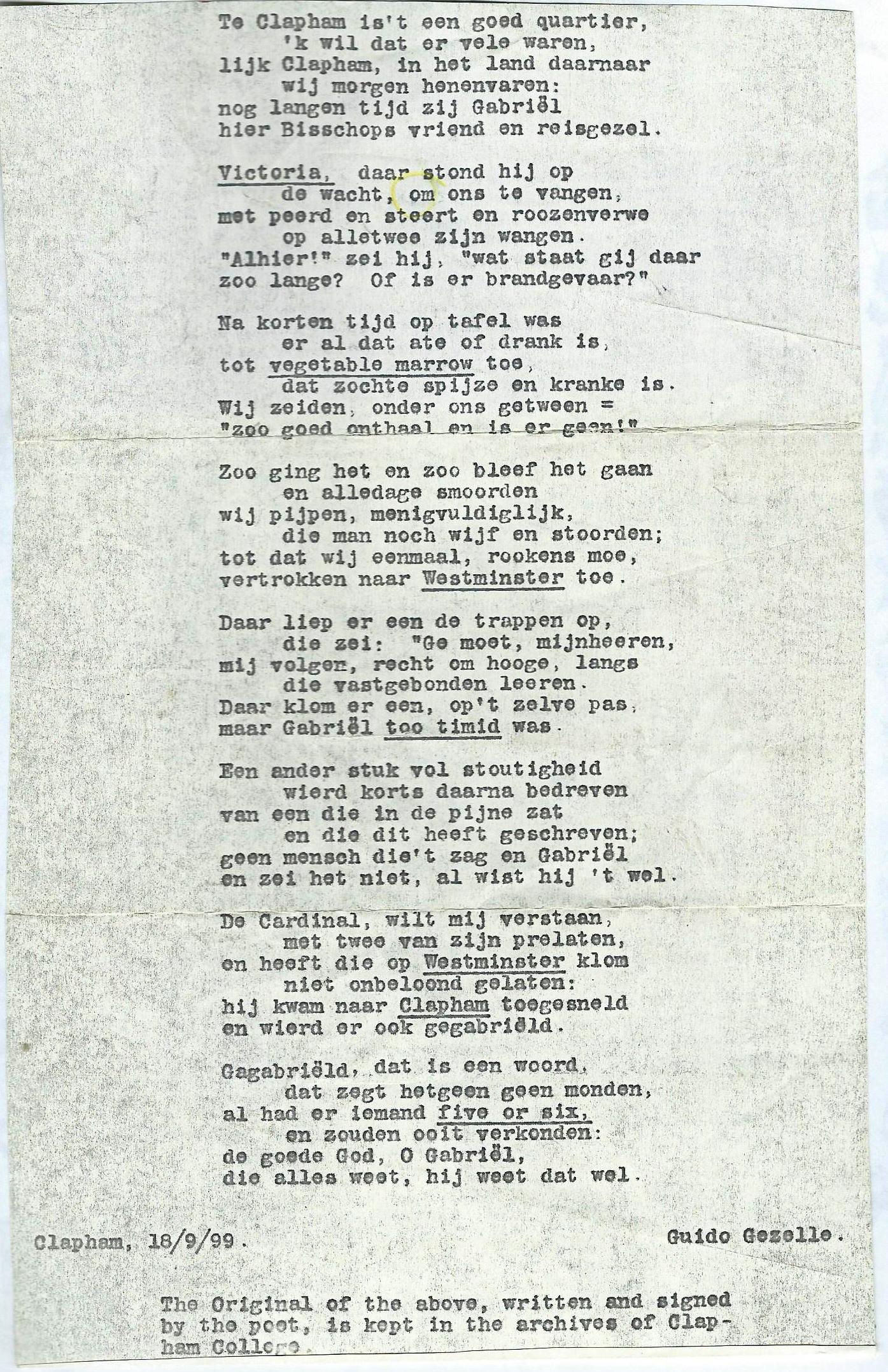 Clapham Events & History Archives - Clapham Old Xaverian Archive